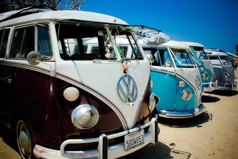California is a VW Bus Paradise - Split Window VW Bus